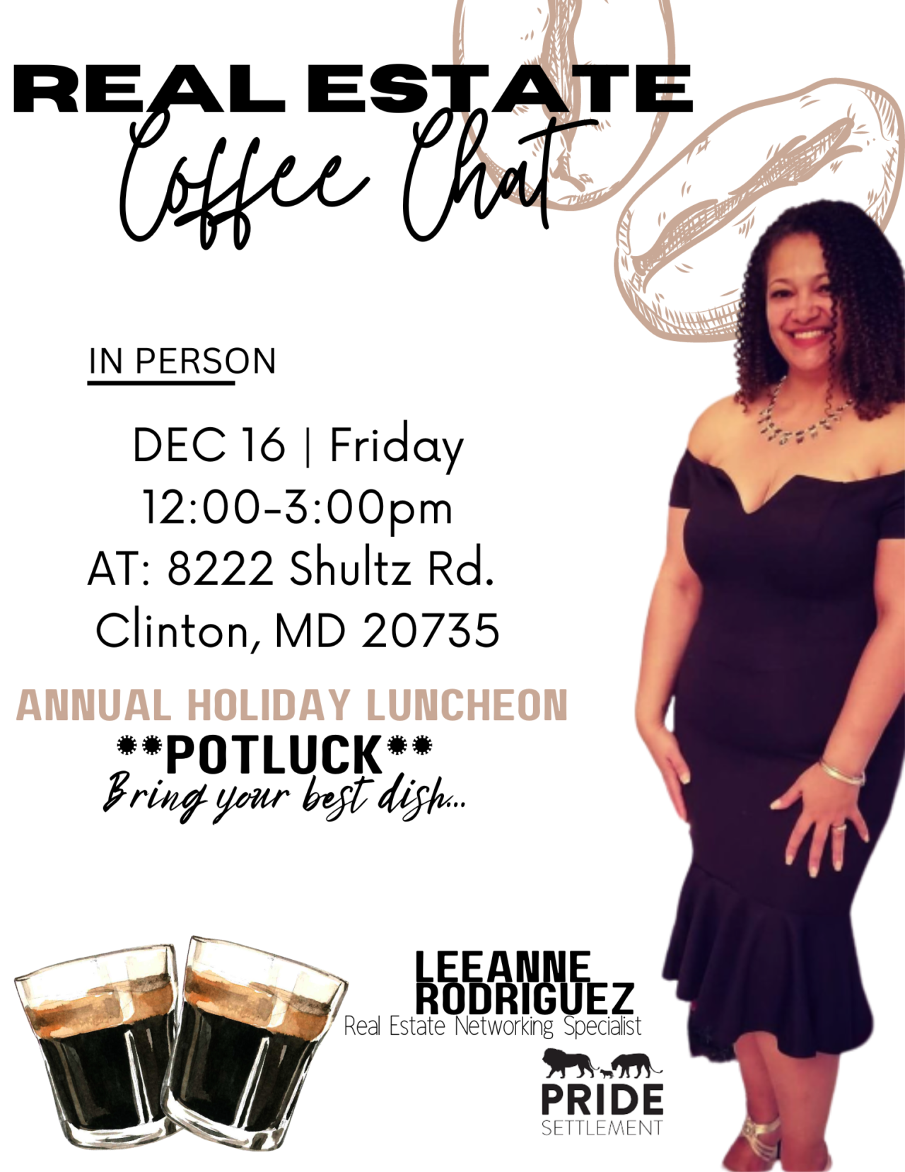 Real Estate Coffee Chat Annual Luncheon Potluck - Pride Settlement and ...